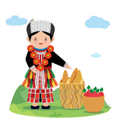 Mien people Royalty Free Vector Image - VectorStock