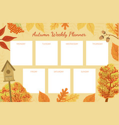 School schedule template timetable for pupils Vector Image