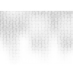 Binary code background black and white Royalty Free Vector