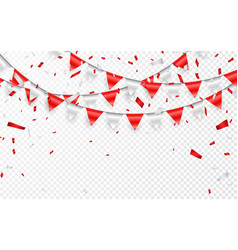 Celebration carnival party background with flags Vector Image