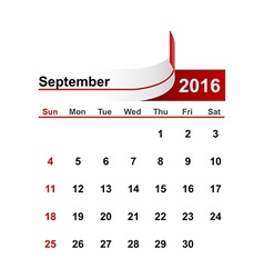 September 22 flat daily calendar icon Royalty Free Vector