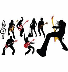 Rocker guitarist solo Royalty Free Vector Image
