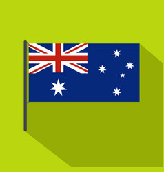 Retro australia flag postage stamp Royalty Free Vector Image