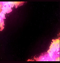 Flame frame circle shape realistic burning fire Vector Image