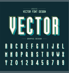 Multiline font Royalty Free Vector Image - VectorStock