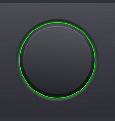 Black interface buttons 3d set of ui icons Vector Image