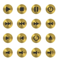 Media player buttons Royalty Free Vector Image