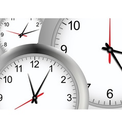 Galaxy clock white background Royalty Free Vector Image