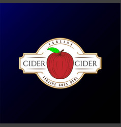 Labels for cider Royalty Free Vector Image - VectorStock