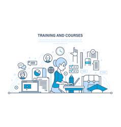 Knowledge cartoon composition Royalty Free Vector Image