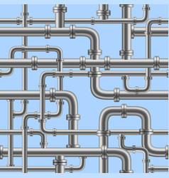 Water piping seamless pattern Royalty Free Vector Image