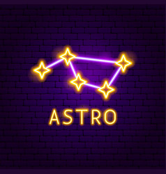 Cosmic neon icons Royalty Free Vector Image - VectorStock