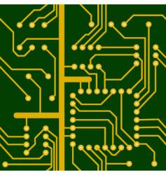 Red circuit seamless pattern Royalty Free Vector Image