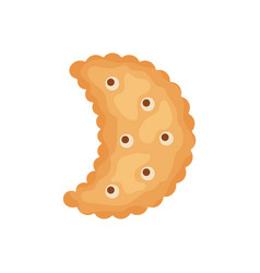 Cute smiling cracker chips different shapes Vector Image