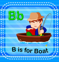 Flashcard letter b is for bread Royalty Free Vector Image
