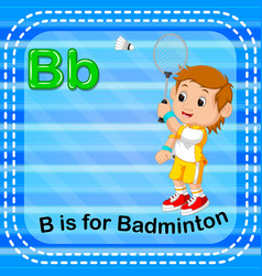 Flashcard letter b is for bee Royalty Free Vector Image