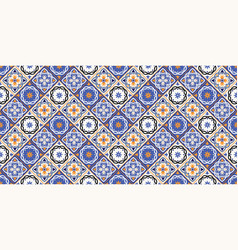 Portugal seamless pattern vintage mediterranean Vector Image