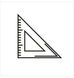 Triangle measurement protractor icon Royalty Free Vector