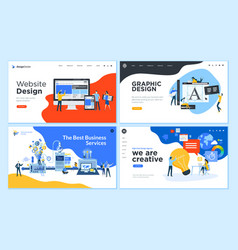 Website template design Royalty Free Vector Image