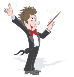 Music conductor Royalty Free Vector Image - VectorStock