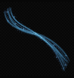 Circle golden light tracing effect Royalty Free Vector Image