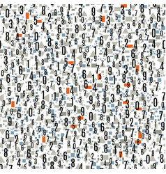 Seamless pattern with the numbers Royalty Free Vector Image