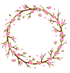Sakura frame Royalty Free Vector Image - VectorStock