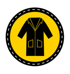 Ppe iconwear smock symbol sign isolate on white Vector Image
