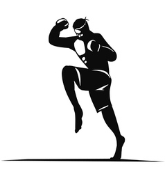 Kickboxer Royalty Free Vector Image - VectorStock