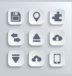 Set of 100 sticker icons Royalty Free Vector Image