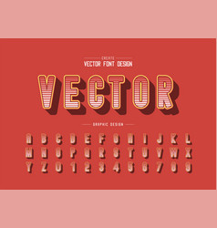 Dynamic alphabet design typeface letters Vector Image