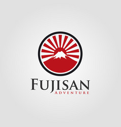 Abstract card with japanese landscape Royalty Free Vector