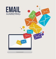 Flat design concept email icon Royalty Free Vector Image