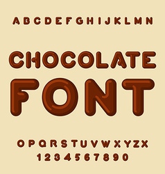 Chocolate alphabet with pink frosting Royalty Free Vector