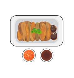 Chicken stew Royalty Free Vector Image - VectorStock