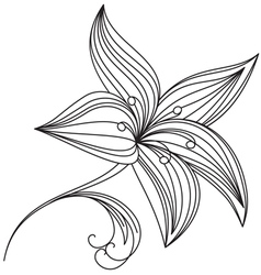 White lily Royalty Free Vector Image - VectorStock