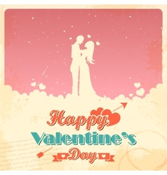 Retro love background Royalty Free Vector Image