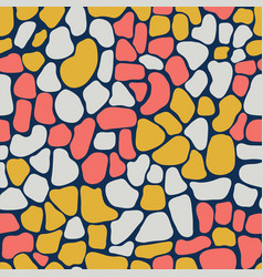 Gold foil coral triangle seamless texture Vector Image