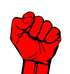 Raised fist set Royalty Free Vector Image - VectorStock