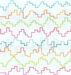 Rainbow color geometric seamless pattern Vector Image