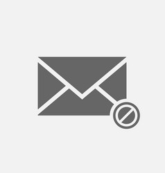 Mail box with letter icon mailbox envelope Vector Image
