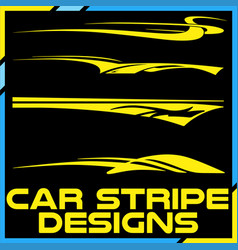 Sport car decal stripes speed lines racing Vector Image