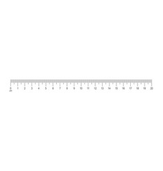 Parts of ruler scale inch divided into fractions Vector Image
