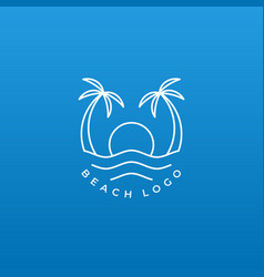 Hotel home resort beach gold logo Royalty Free Vector Image