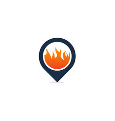 Fire rescue logo base gold with dark blue trim Vector Image