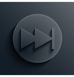 Dark circle icon eps10 Royalty Free Vector Image