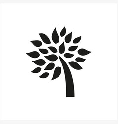 Simple black tree decor images Royalty Free Vector Image