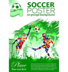 Soccer poster vector by Pazhyna - Image #188616 - VectorStock