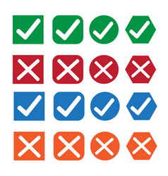 Check box set Royalty Free Vector Image - VectorStock