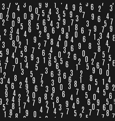 Seamless pattern with the numbers Royalty Free Vector Image